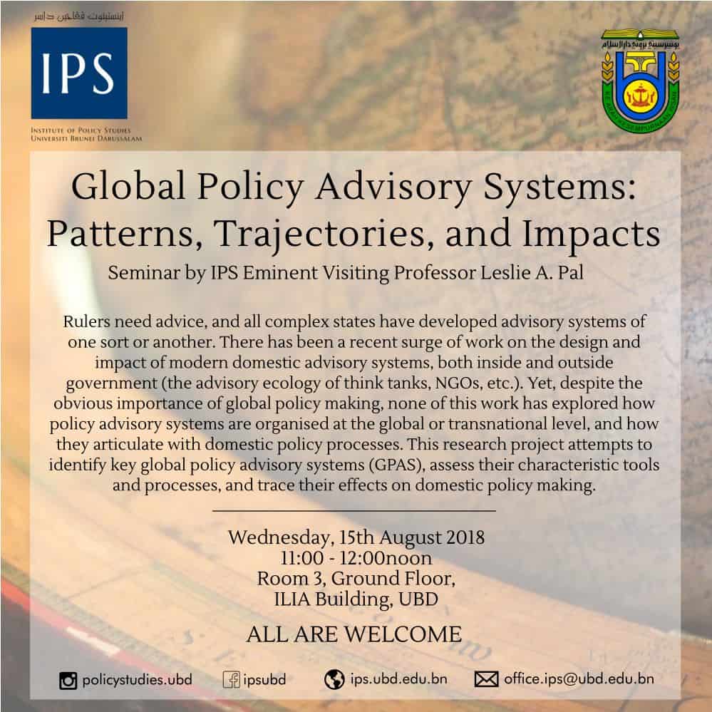 Global Policy Advisory Systems: Patterns, Trajectories, and Impacts ...