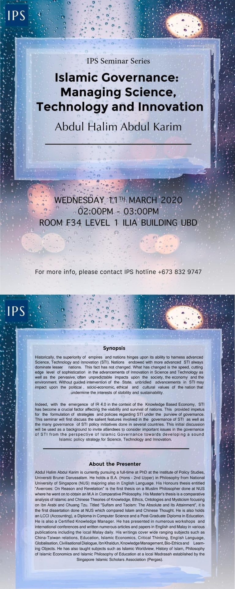 Islamic Governance: Managing Science, Technology and Innovation ...