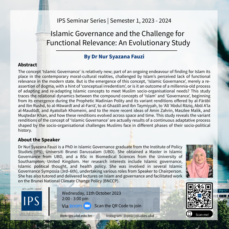 Islamic Governance and the Challenge for Functional Relevance: An ...