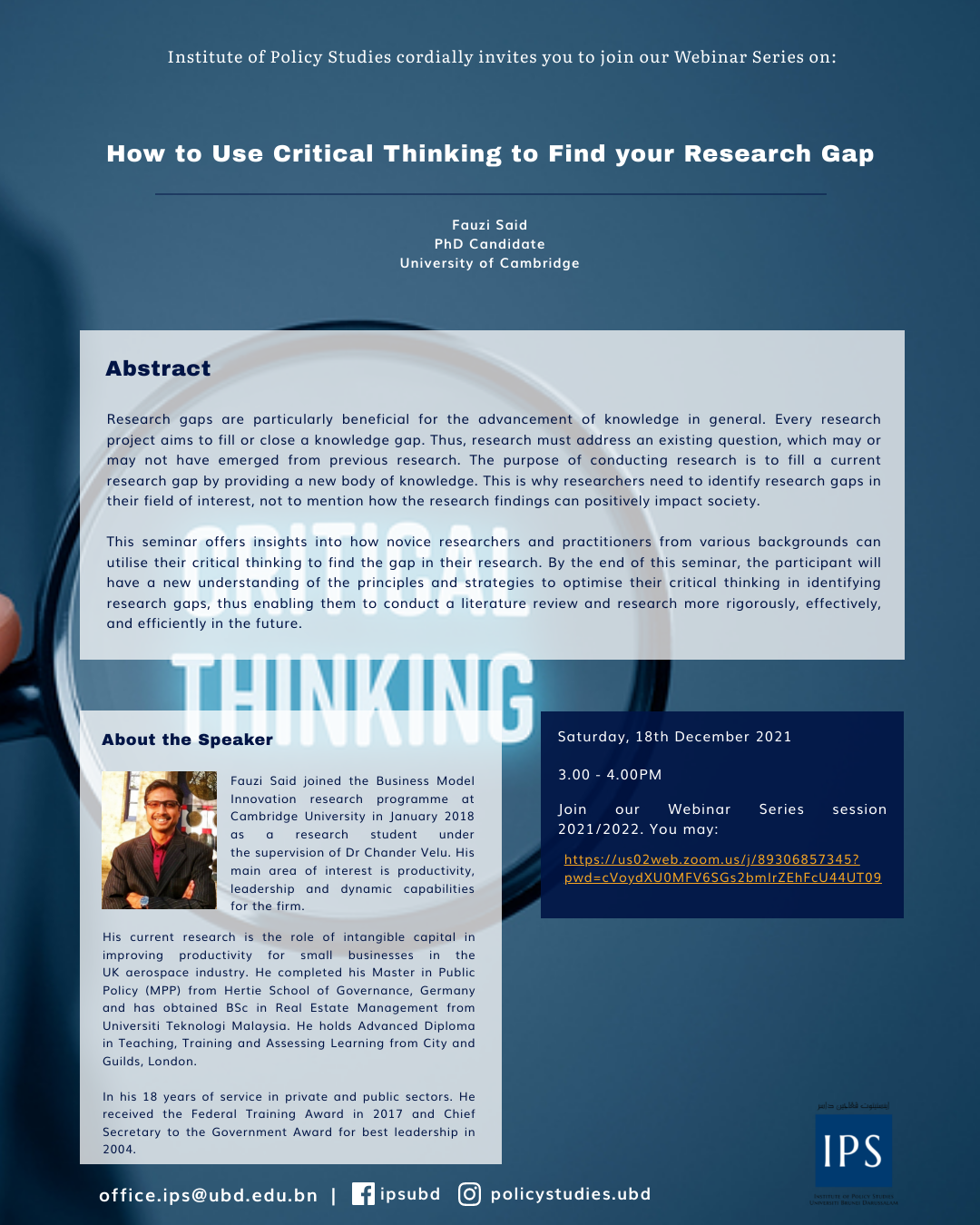 How to Use Critical Thinking to Find your Research Gap - Institute of ...